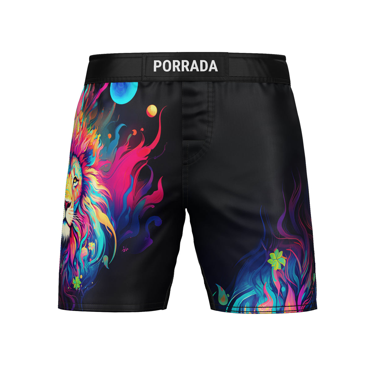 Rainbow Mystical Lion Kids BJJ MMA Fight Shorts – PORRADA FIGHTWEAR