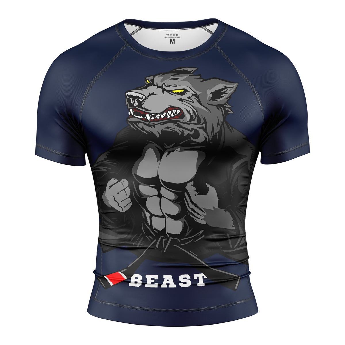 Wolf Beast Rash Guard - MMA, BJJ, Grappling – PORRADA FIGHTWEAR