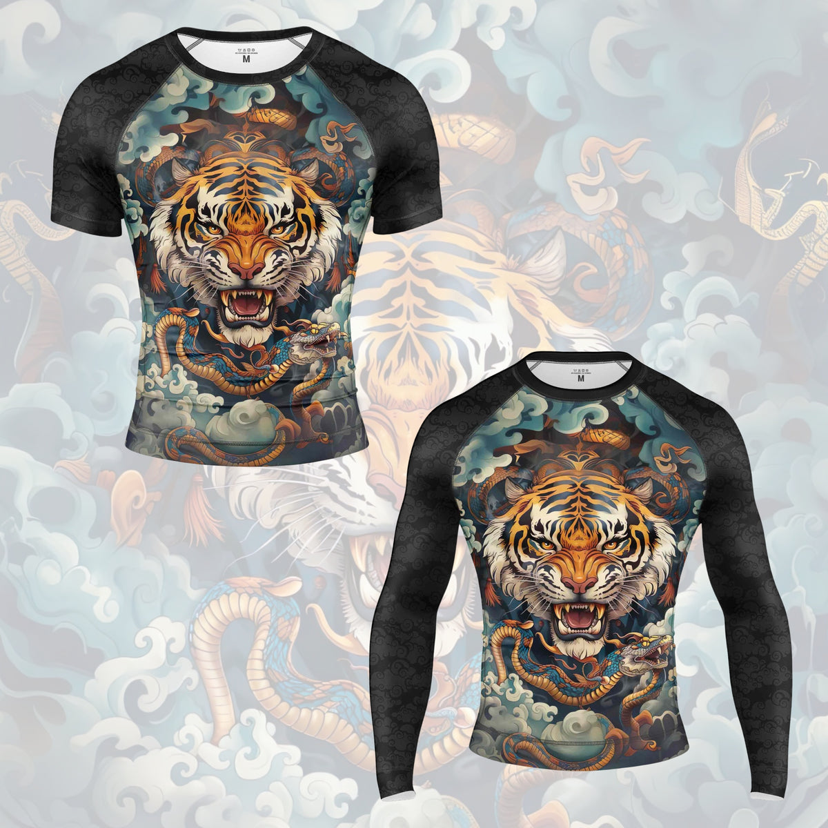 Tiger Spirit Rash Guard - MMA, BJJ, Grappling – PORRADA FIGHTWEAR